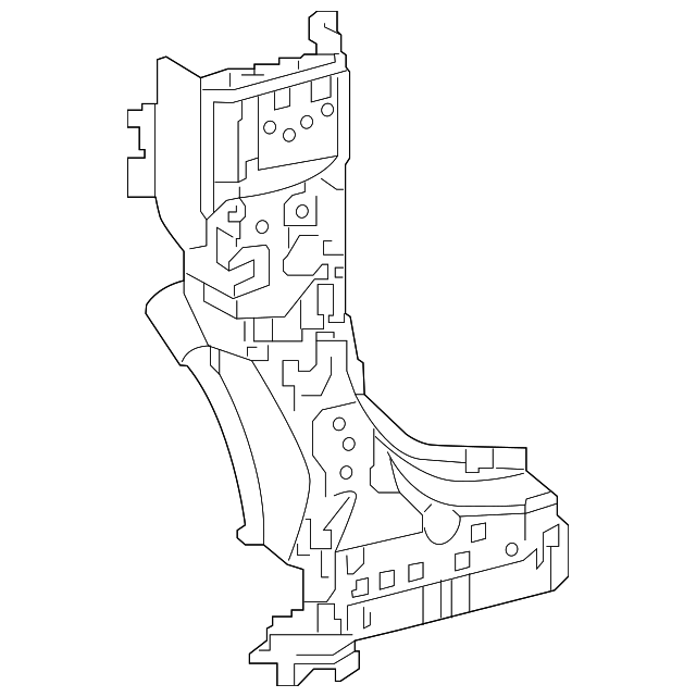 2019-2025 Toyota Hinge Pillar Reinforced 61108-0R050 | Toyota Parts Center