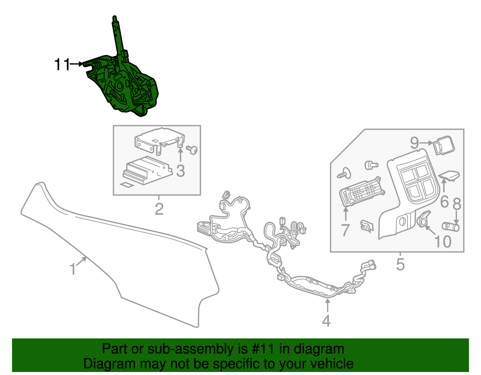 2014-2020 GM Automatic Transmission Control Lever Assembly 13534683 ...