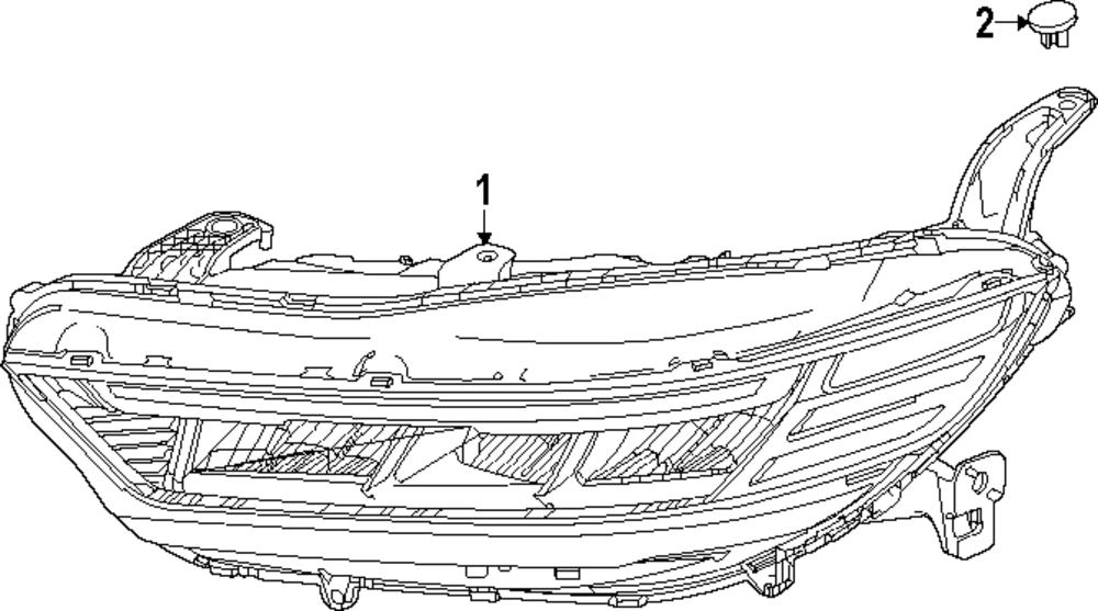 33100-30A-A01 - 2023-2025 Honda Accord - Right Headlamp (Passenger side ...