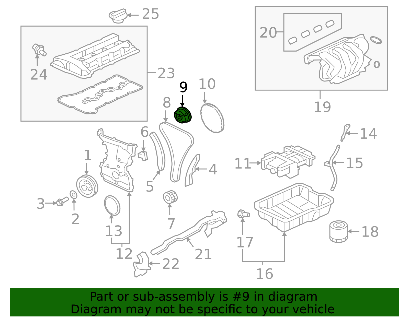 1147A075 - Engine Timing Camshaft Sprocket 2021-2025 Mitsubishi ...