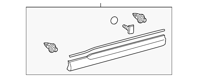 2011-2013 Toyota Highlander Body Side Molding 75071-0E050 | Toyota ...