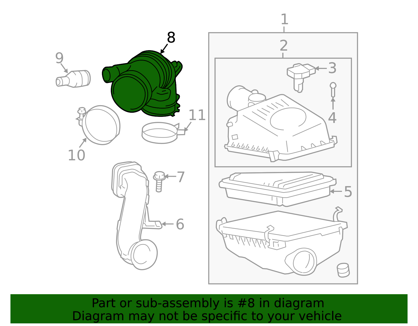 2011-2016 Scion tC Intake Hose 17881-36080 | MotorMotor