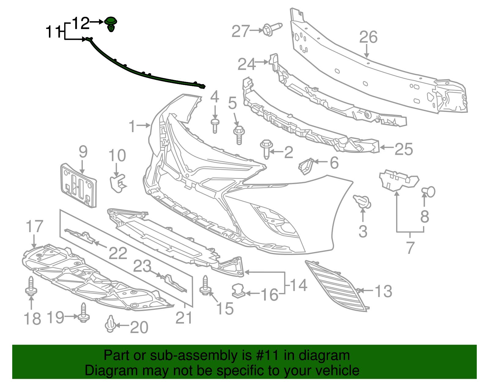 53395-06120 - Front Weather-Strip 2018-2024 Toyota Camry | Longo Toyota ...