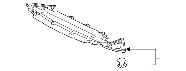 2018-2024 Toyota Camry Absorber, Front Bumper, Lower 52618-06040 | OEM ...