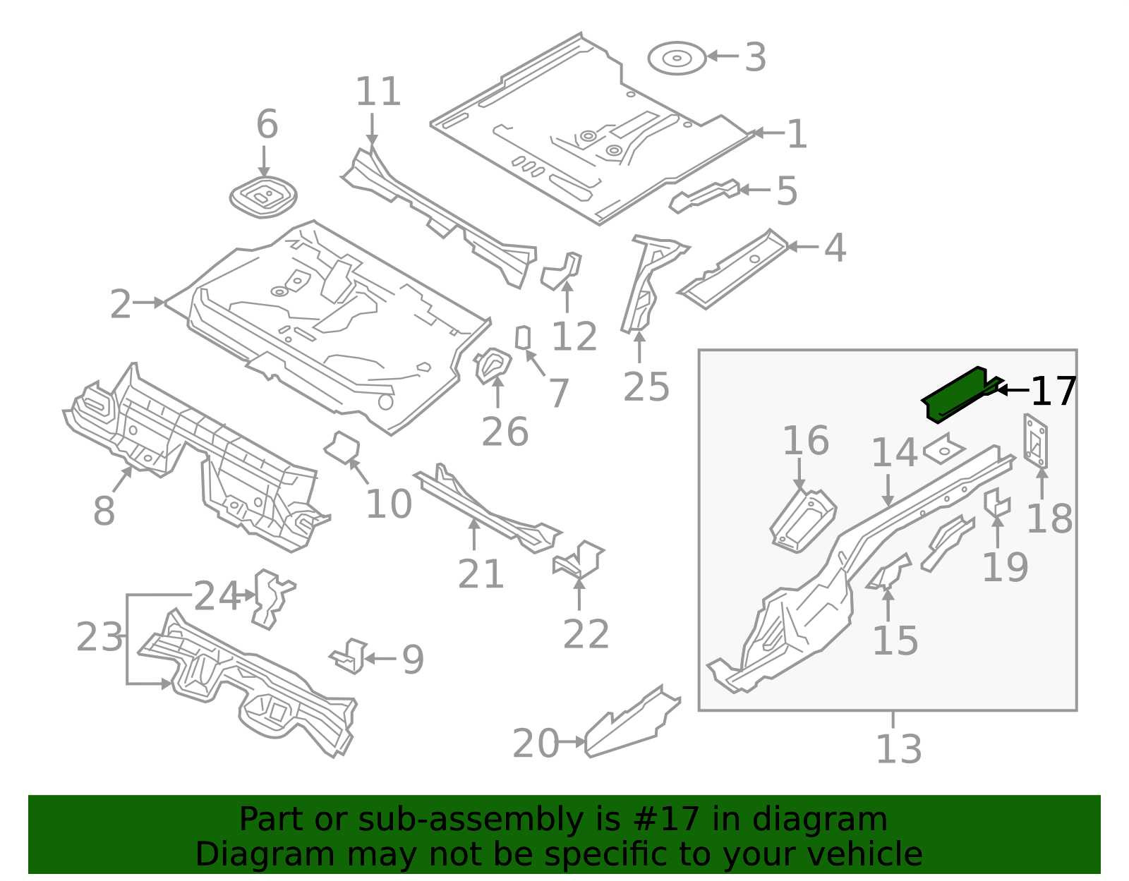 2015-2021 Volkswagen Rail End 5Q0-803-512-D | OEM Parts Online