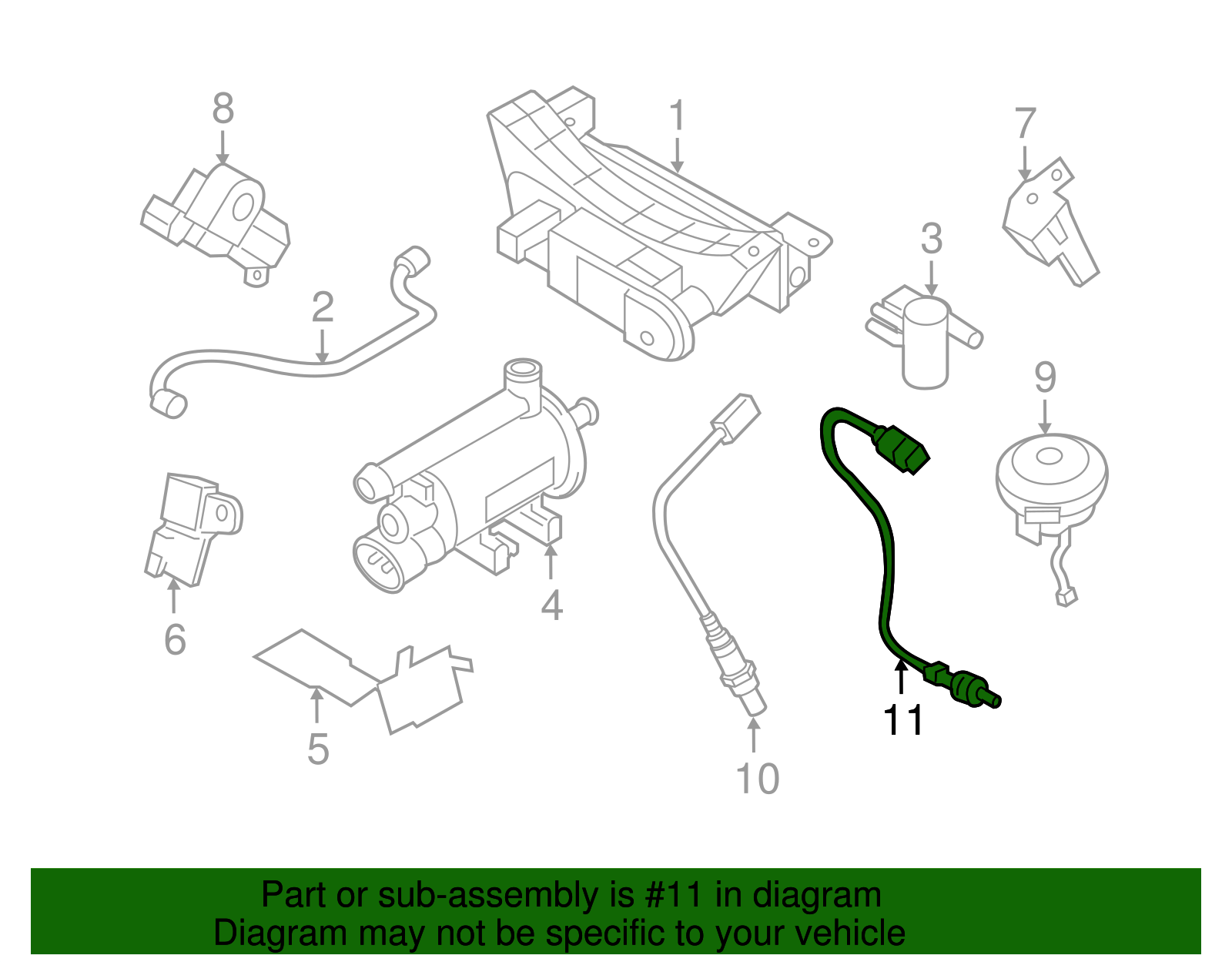 Genuine Oxygen Sensor for 2011-2017 Hyundai | Part# 39210-2E200 ...