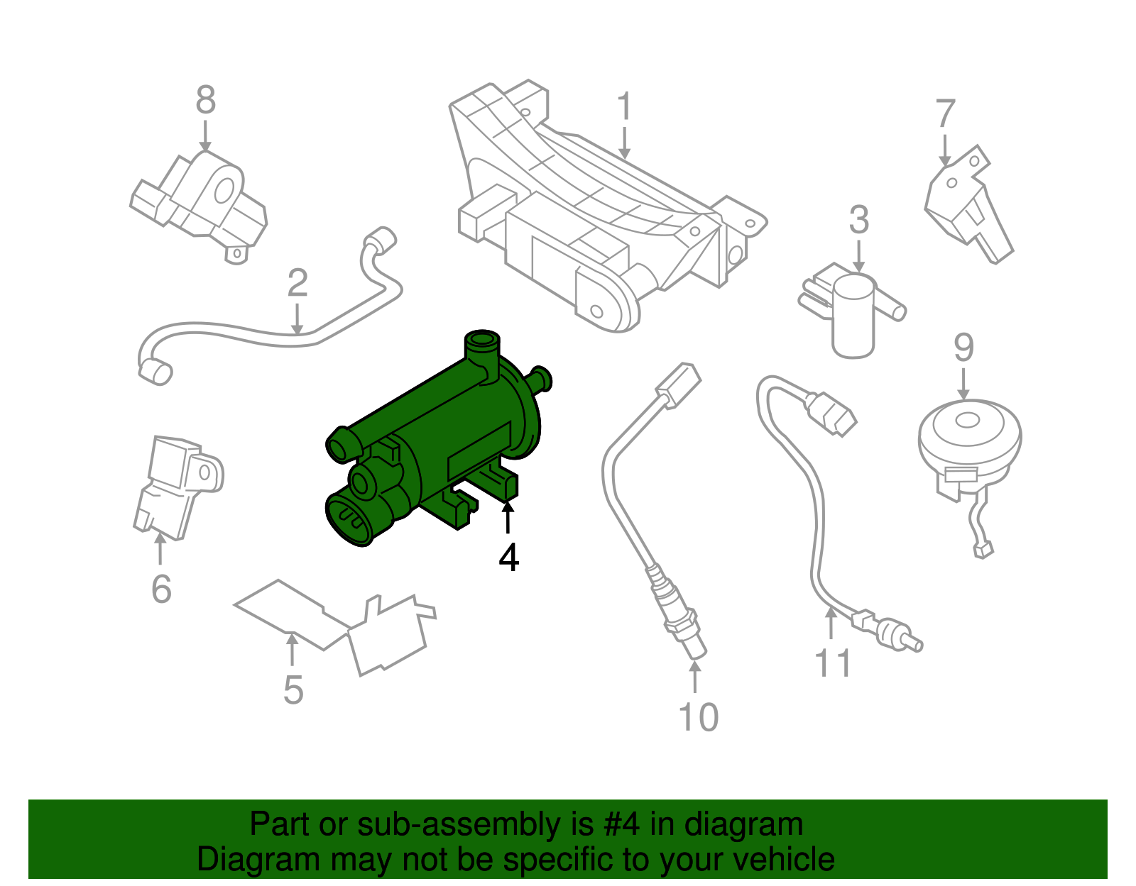 31453-3Q500 - High-Quality Vapor Canister Purge Solenoid for 2011-2019 ...