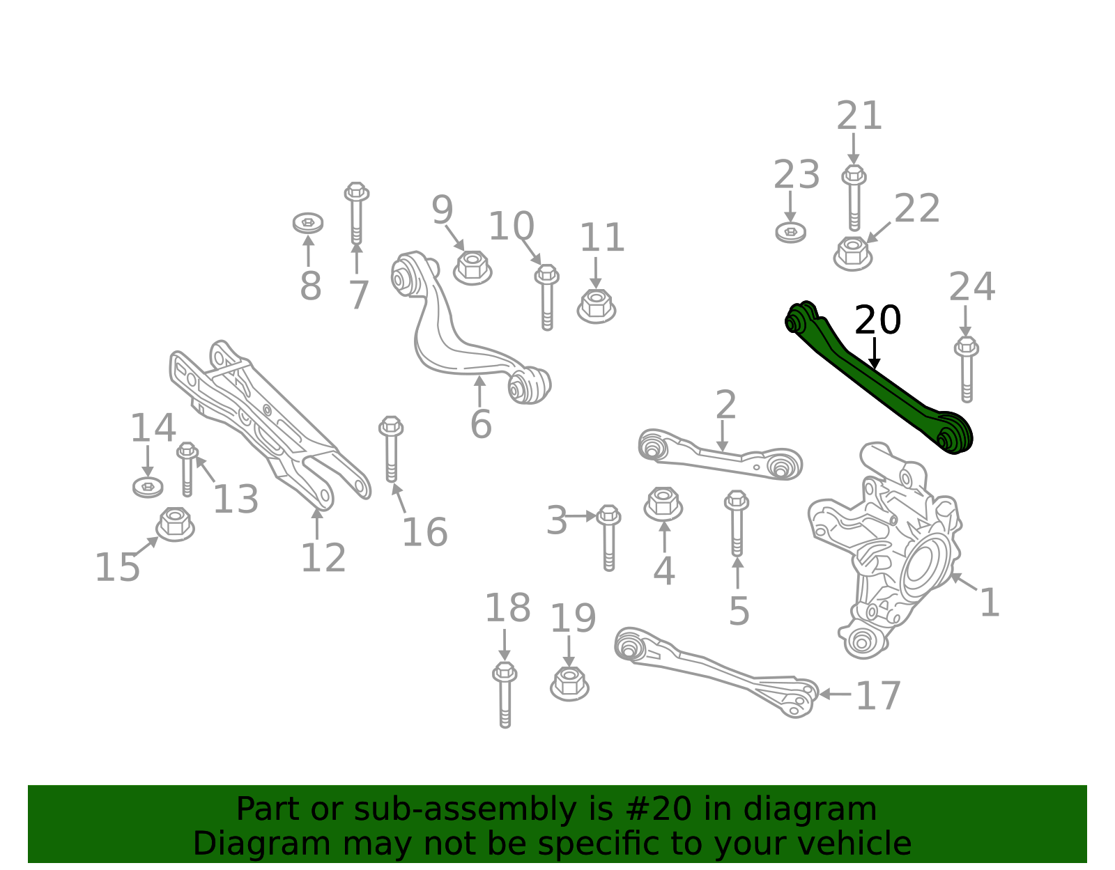 33-30-6-878-030 - 2019-2024 BMW - Rear Lower Control Arm | BMWPartsHub