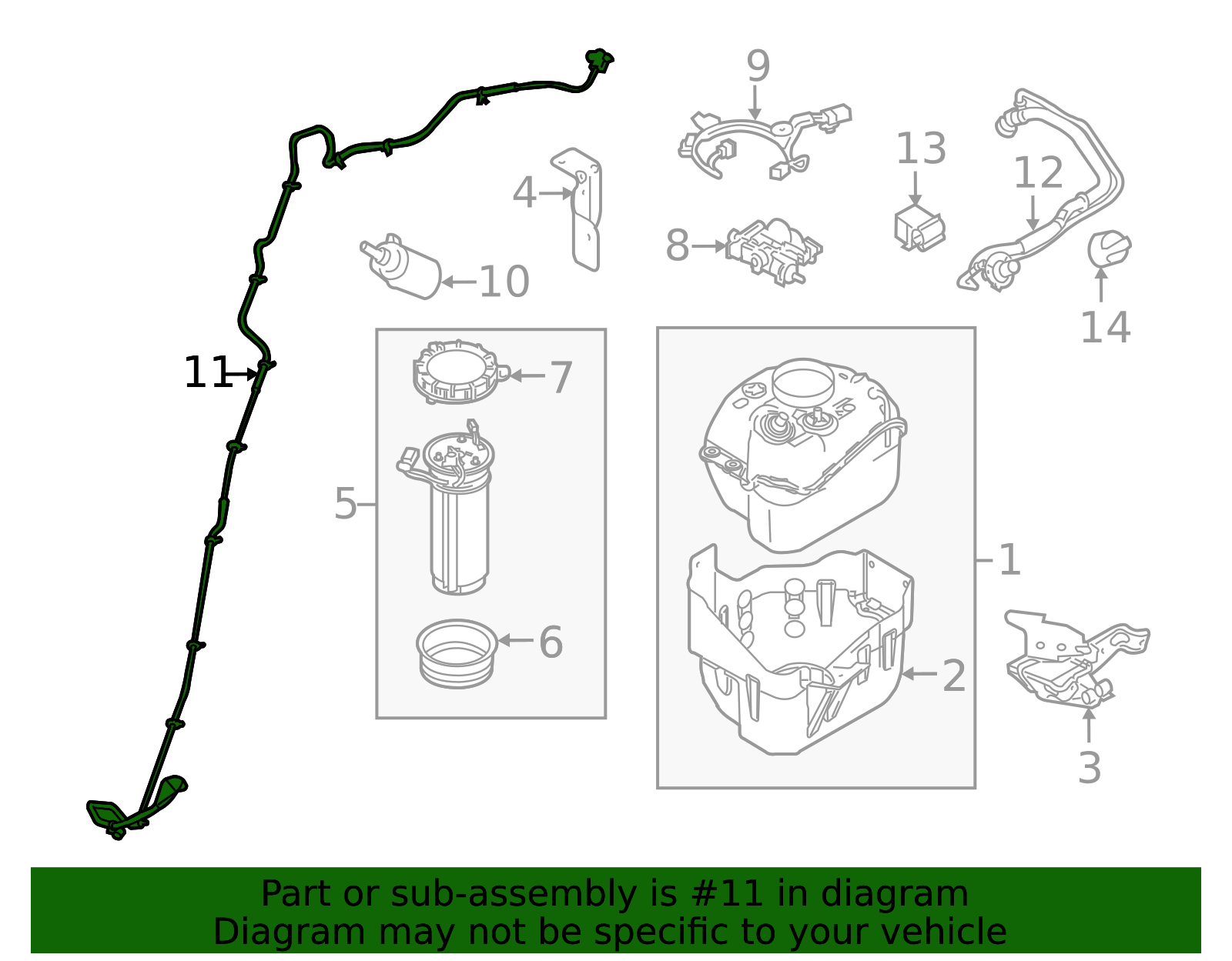 2011-2016 Ford Diesel Exhaust Fluid (Def) Injector Feed Line BC3Z-5J249 ...