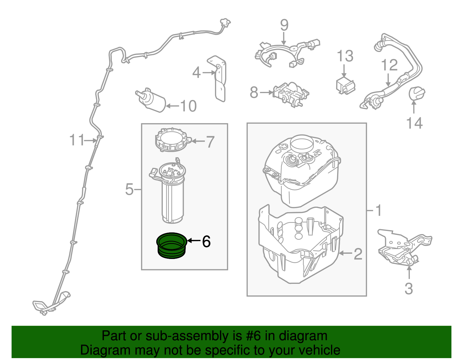 2011-2019 Ford Diesel Exhaust Fluid (Def) Pump O-Ring BC3Z-5L229-A ...