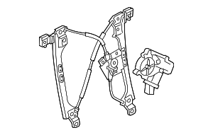 2010-2016 Cadillac SRX Front Passenger Side Power Window Regulator with ...