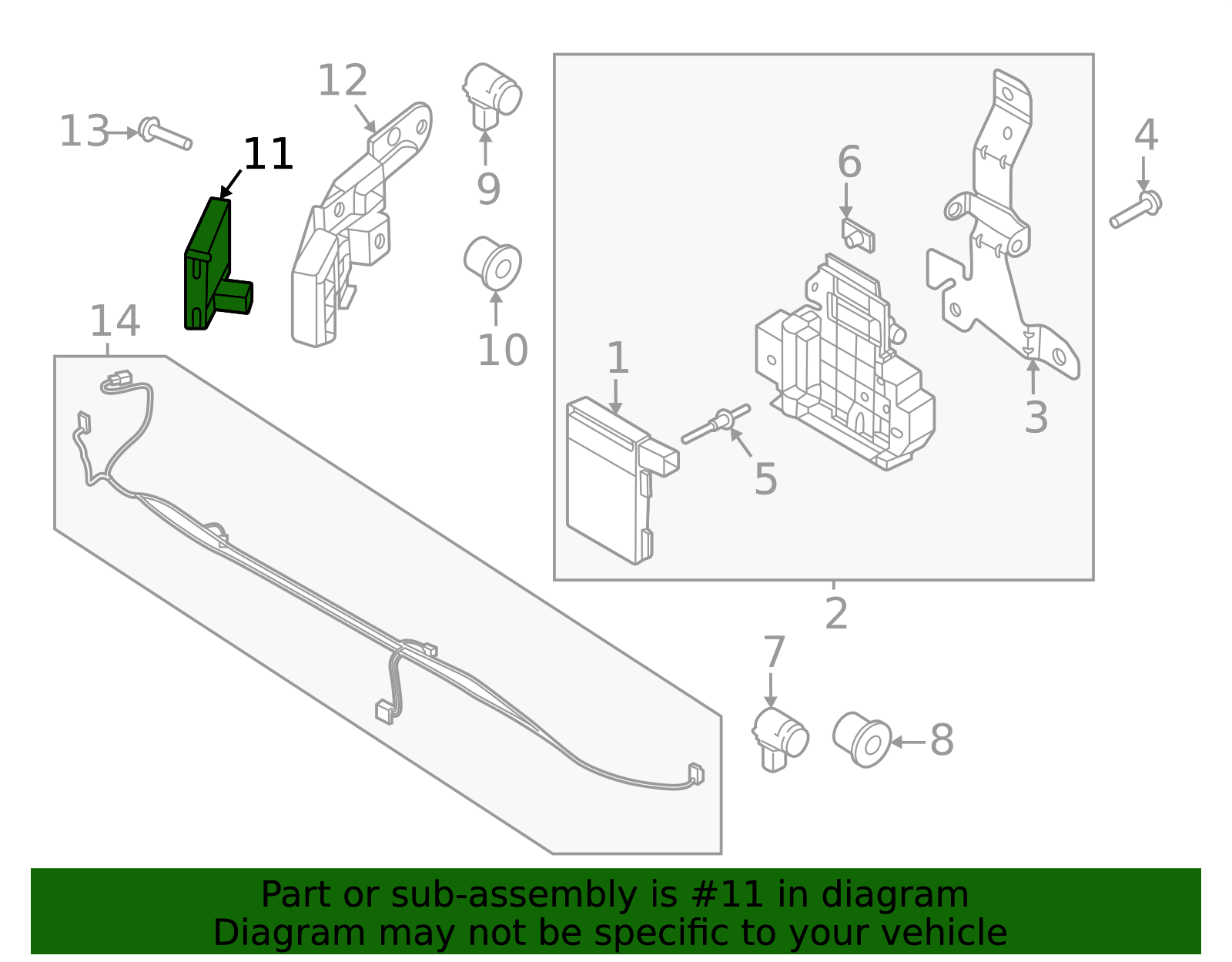 2021-2025 Ford Blind Spot Detection System Warning Sensor ML3Z-14C689-H ...
