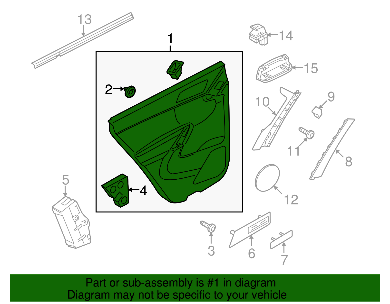 5N0-867-211-E-XPA - High-Quality Door Interior Trim Panel for 2009-2018 ...
