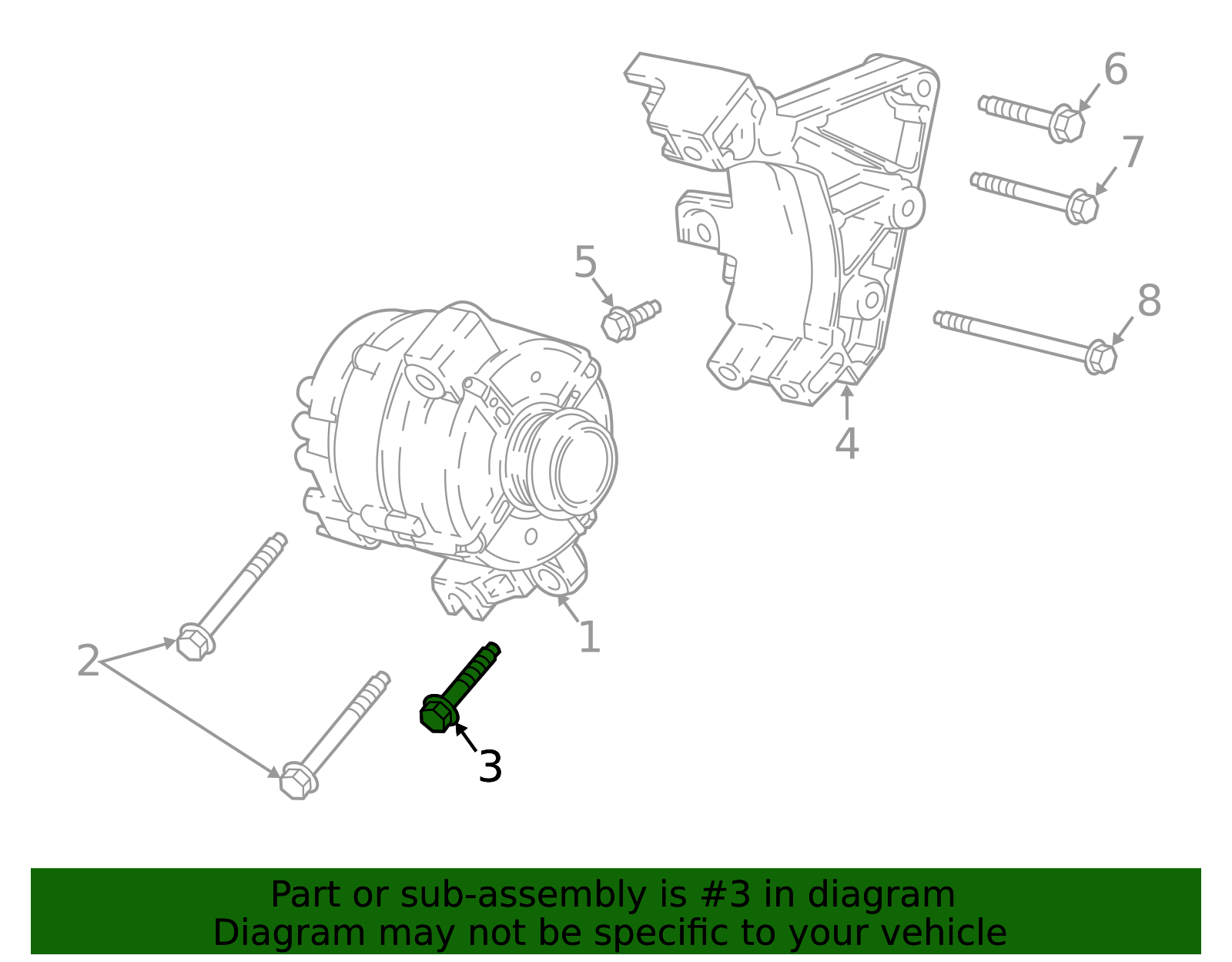 2008-2025 GM M10x1.5x50 Multi-Purpose Bolt 11588742 GM | GMPartsDirect.com
