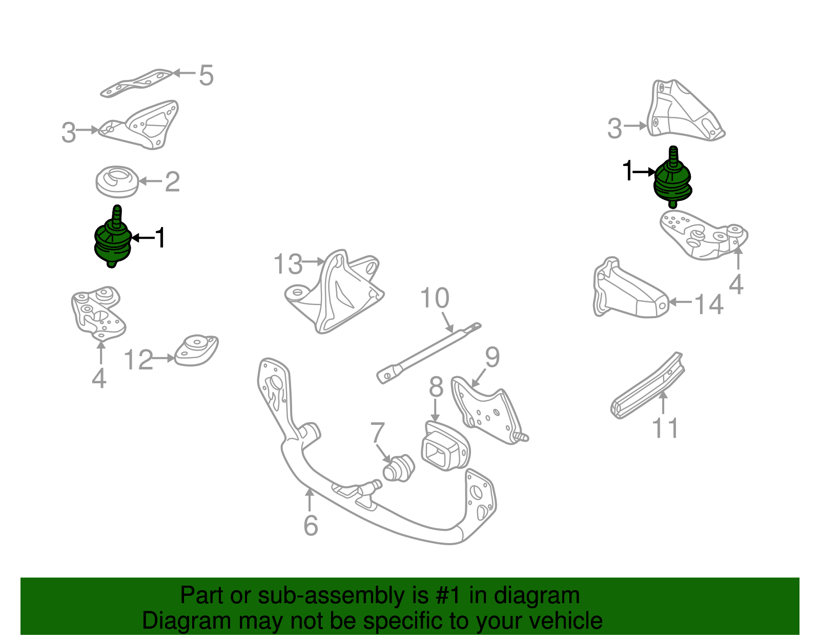 8D0-199-379-AQ - Side Mount 1997-2001 Audi | Audi OEM Parts Guy