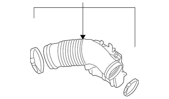 2009-2011 Audi A6 Quattro Intake Hose 06E-129-629-P | Audi USA Parts