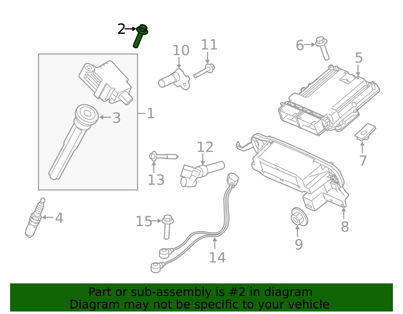 Engine Water Pump Housing Bolt W503280S437 | TascaParts.com