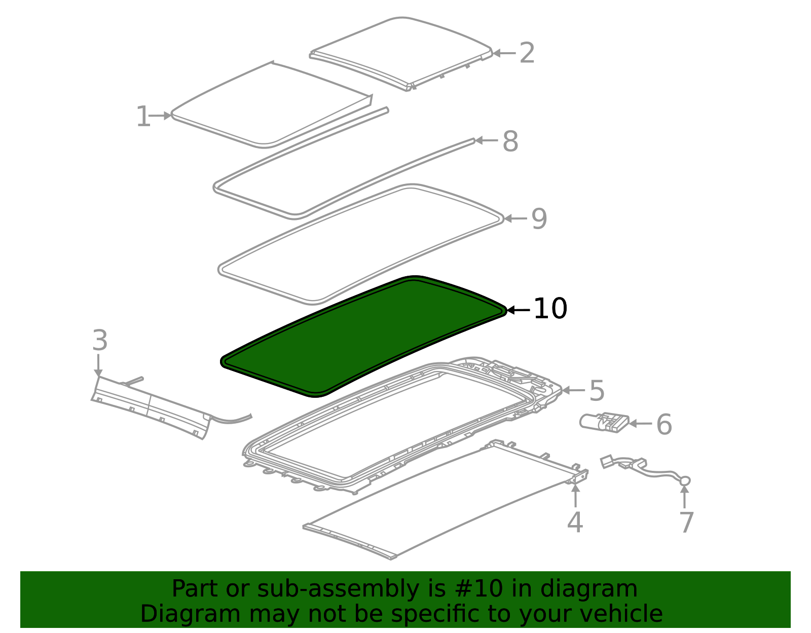 Sunroof Seal 68518683AA | Mopar Parts Canada