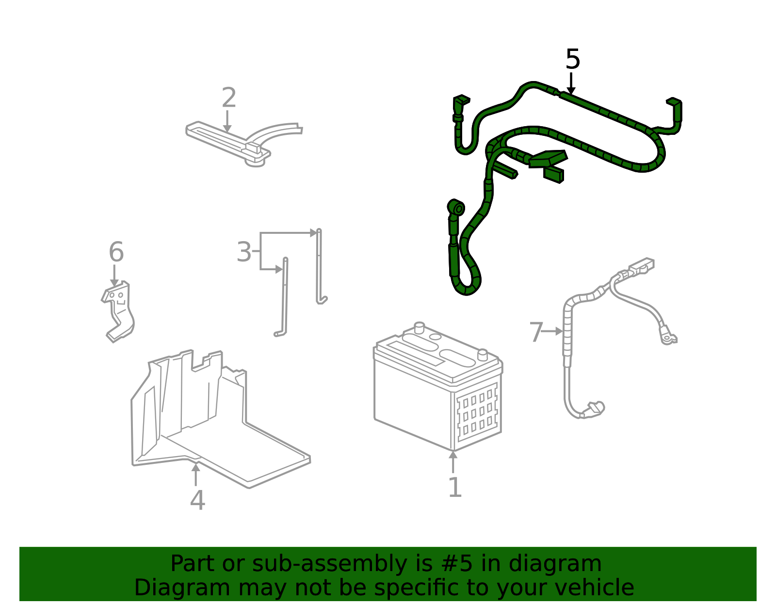32410-SJC-A01 - 2009-2014 Honda Ridgeline - Cable Assembly Starter ...