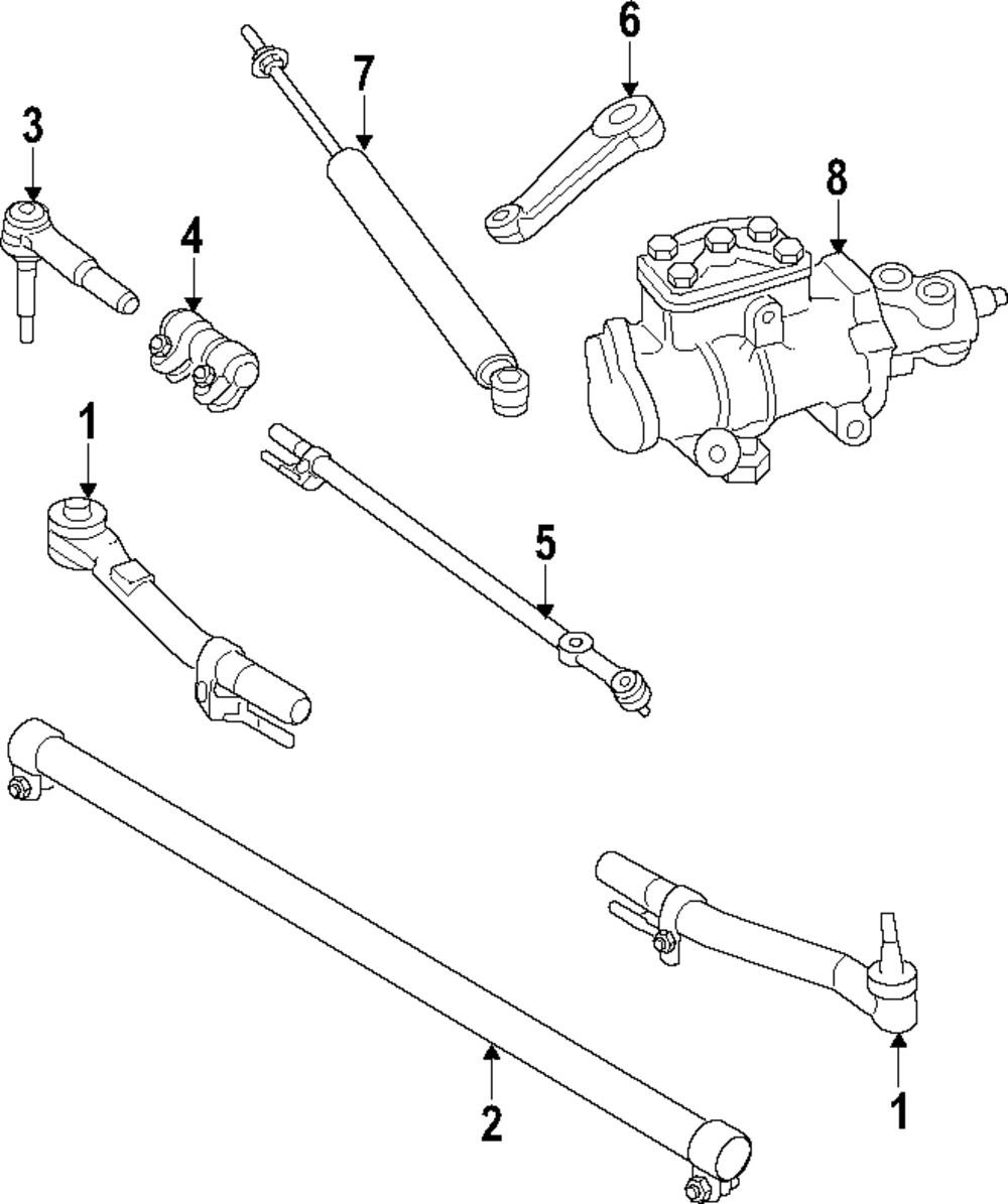 LC3Z-3304-E - Drag Link 2011-2016 Ford | Ford OEM Parts Direct