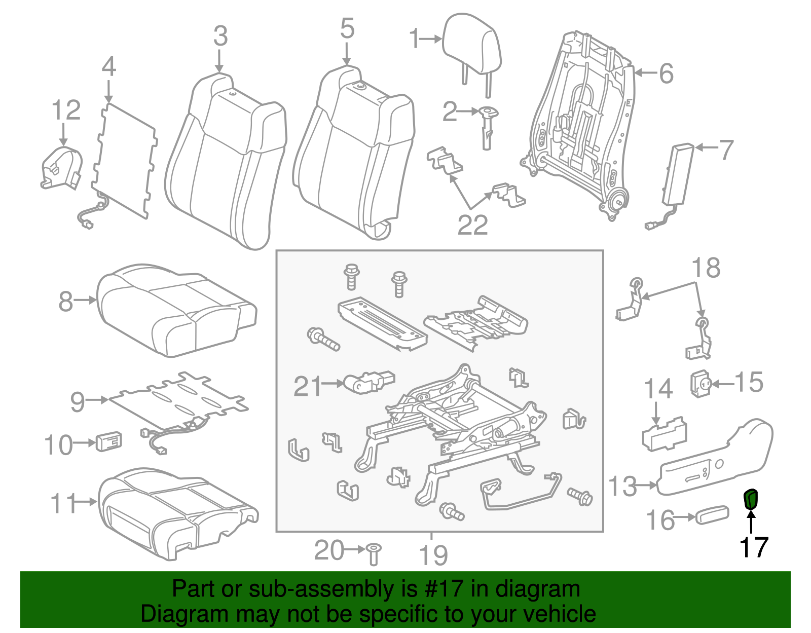 84921-08020-C0 - Knob 2012-2021 Toyota | Toyota San Diego Parts