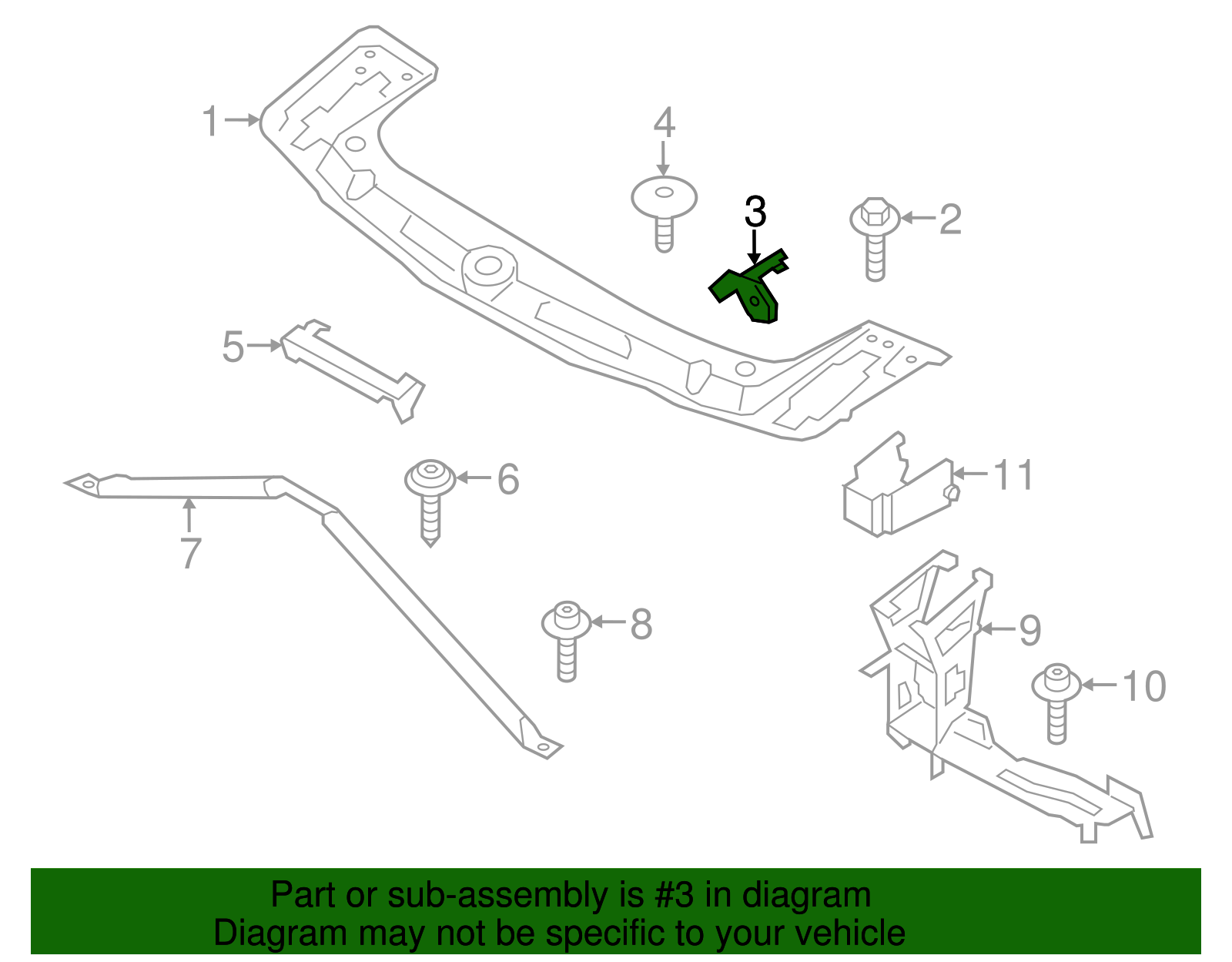 51-64-7-273-065 - Outer Bracket 2015-2021 BMW | BMW OEM Parts