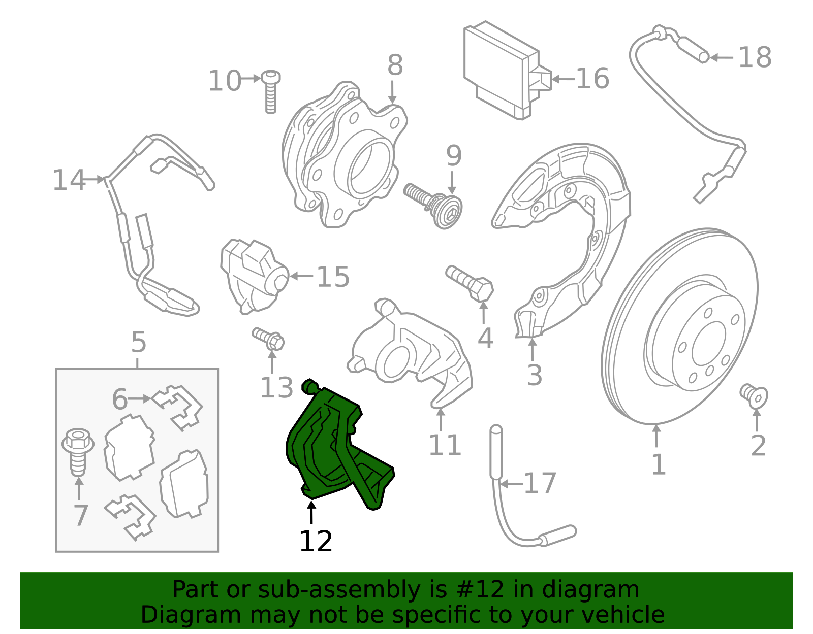 34-20-6-898-586 - Disc Brake Caliper Bracket - 2018-2025 BMW | BMW ...