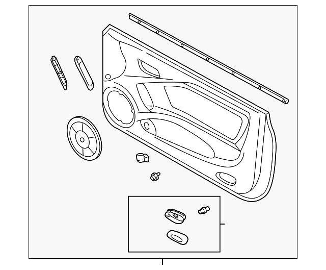 82302-2C050-MN - Door Trim Panel - 2005 2006 Hyundai Tiburon | World ...