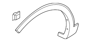 87712-C6000 - Wheel Opening Molding 2016-2020 Kia Sorento | Kia.Parts Store