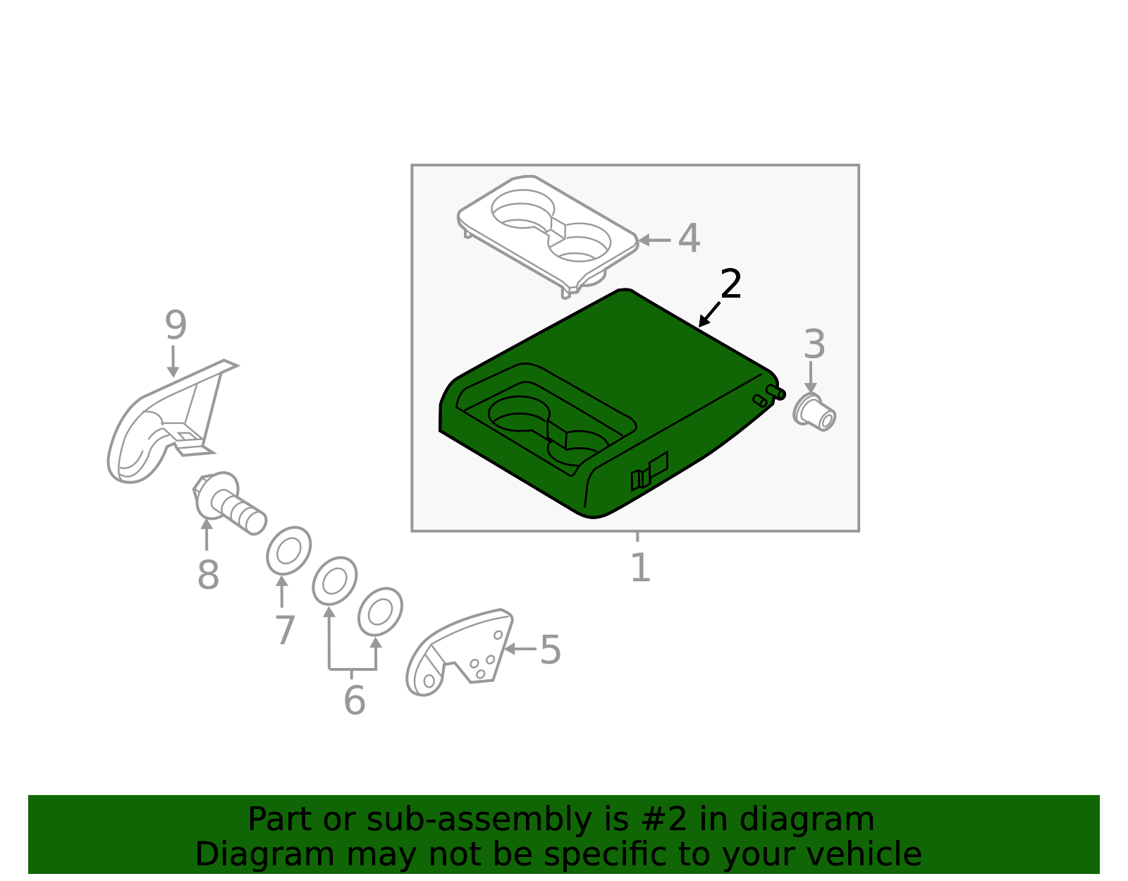 TE71-88-2B1-34 - High-Quality Armrest Base for 2010-2012 Mazda CX-9 ...