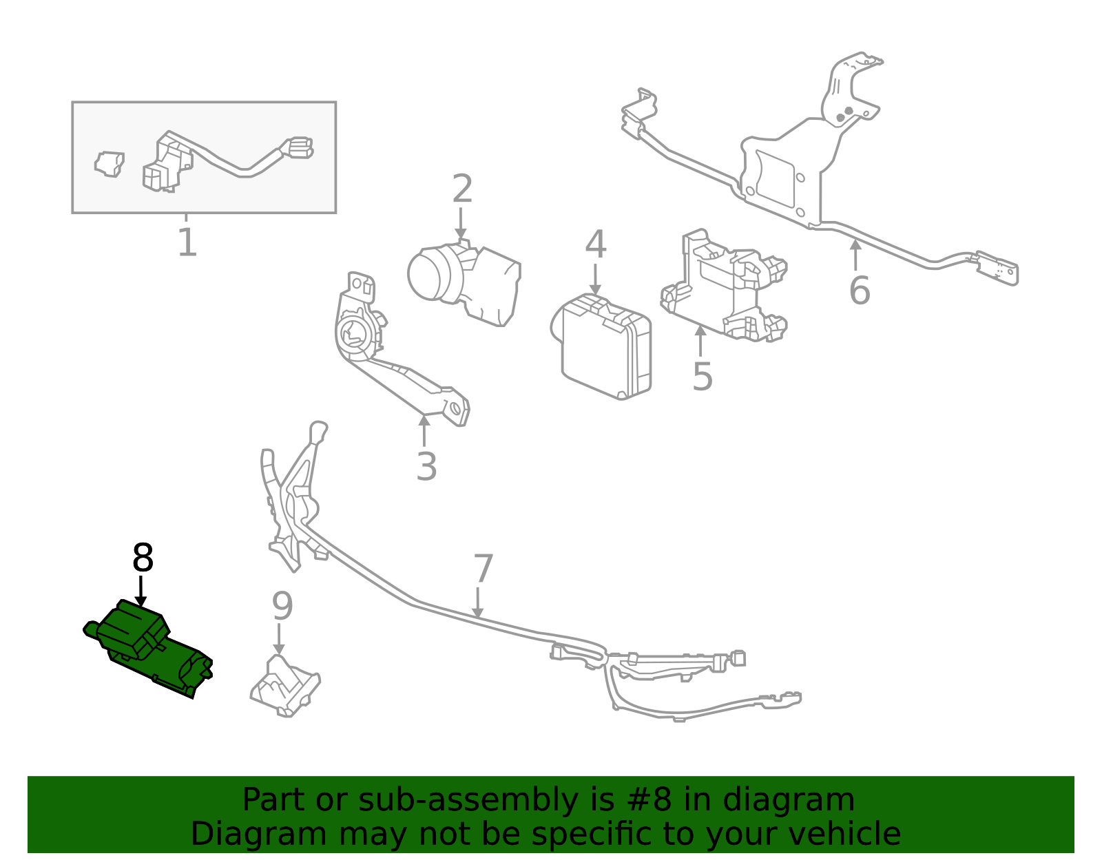80525-TBA-A01 - 2017-2021 Acura - Sensor Assembly, Ambient | All ...