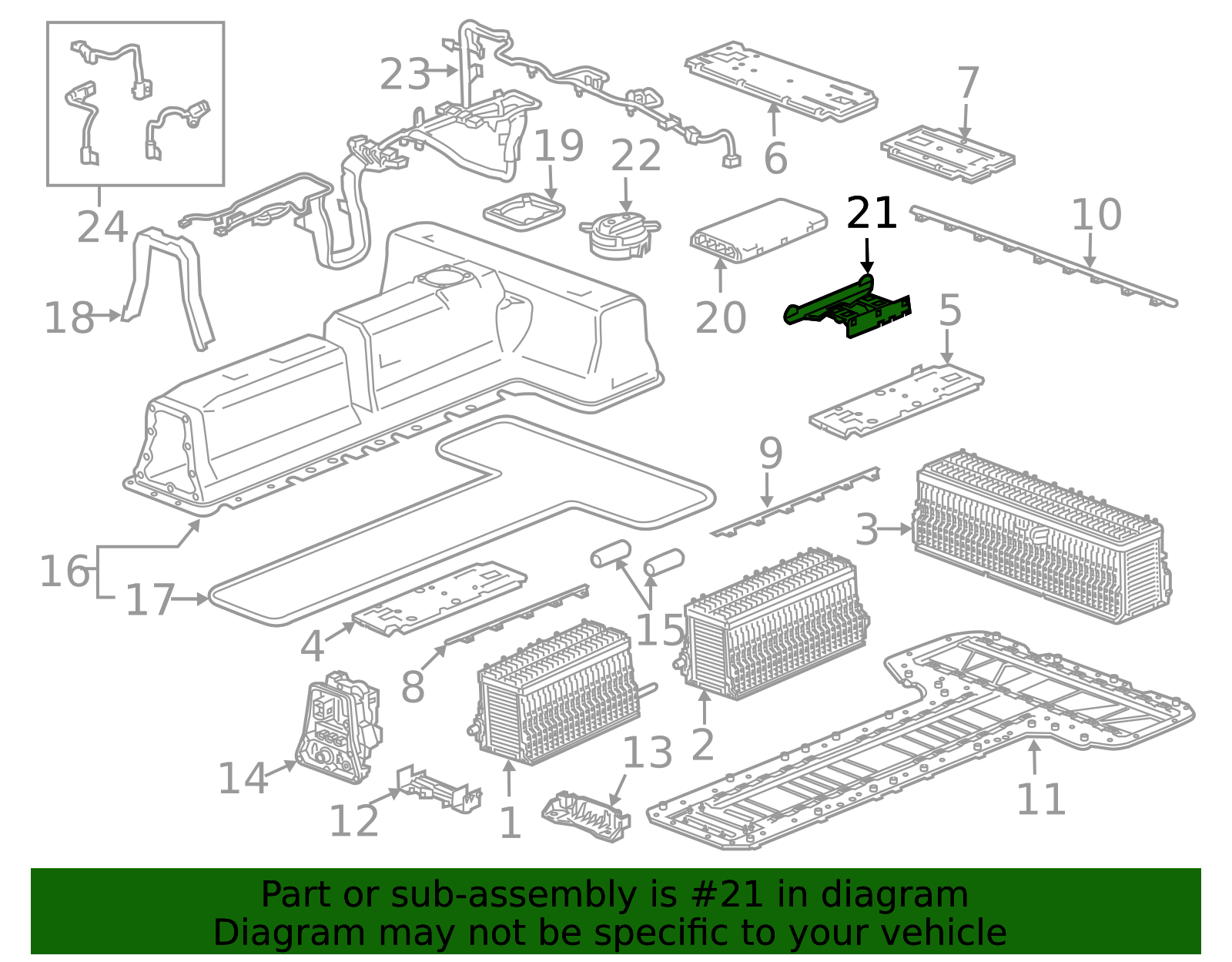 2016-2019 Chevrolet Volt Interface Control Module Bracket 23110131 ...