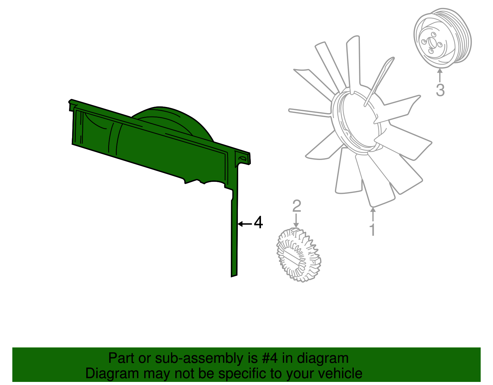 17-11-1-723-031 - 1992-2000 BMW - Fan Shroud | BMWPartsHub