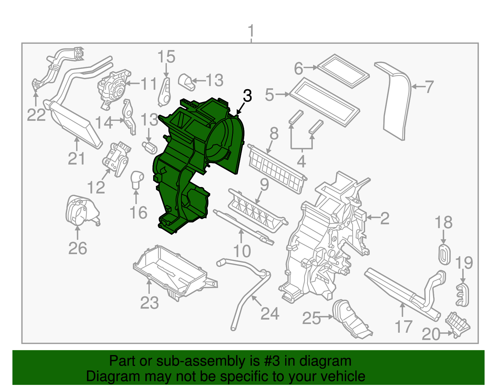 97134-1W010 - Case Assembly 2012-2017 Kia Rio | Kia.Parts Store