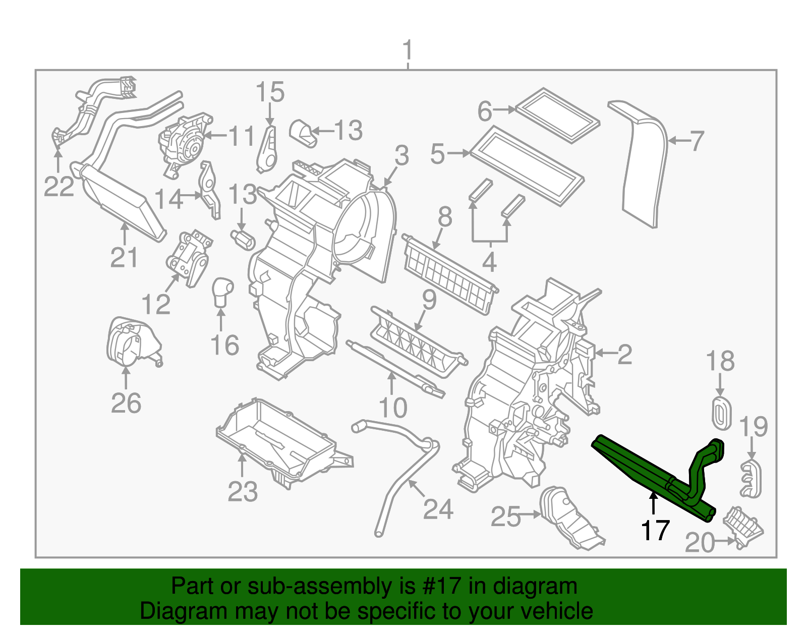 97140-1W010 - Evaporator Core 2012-2017 Kia Rio | Kia.Parts Store