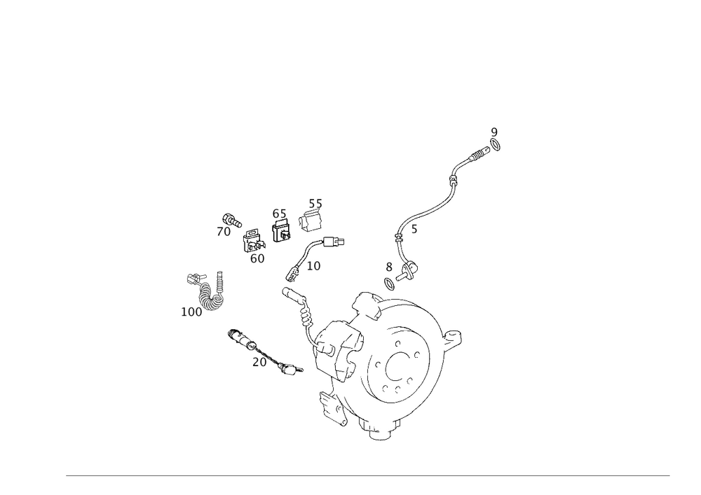 2003-2011 Mercedes-Benz G55 AMG Rotational Speed Sensor 463-540-03-17 ...