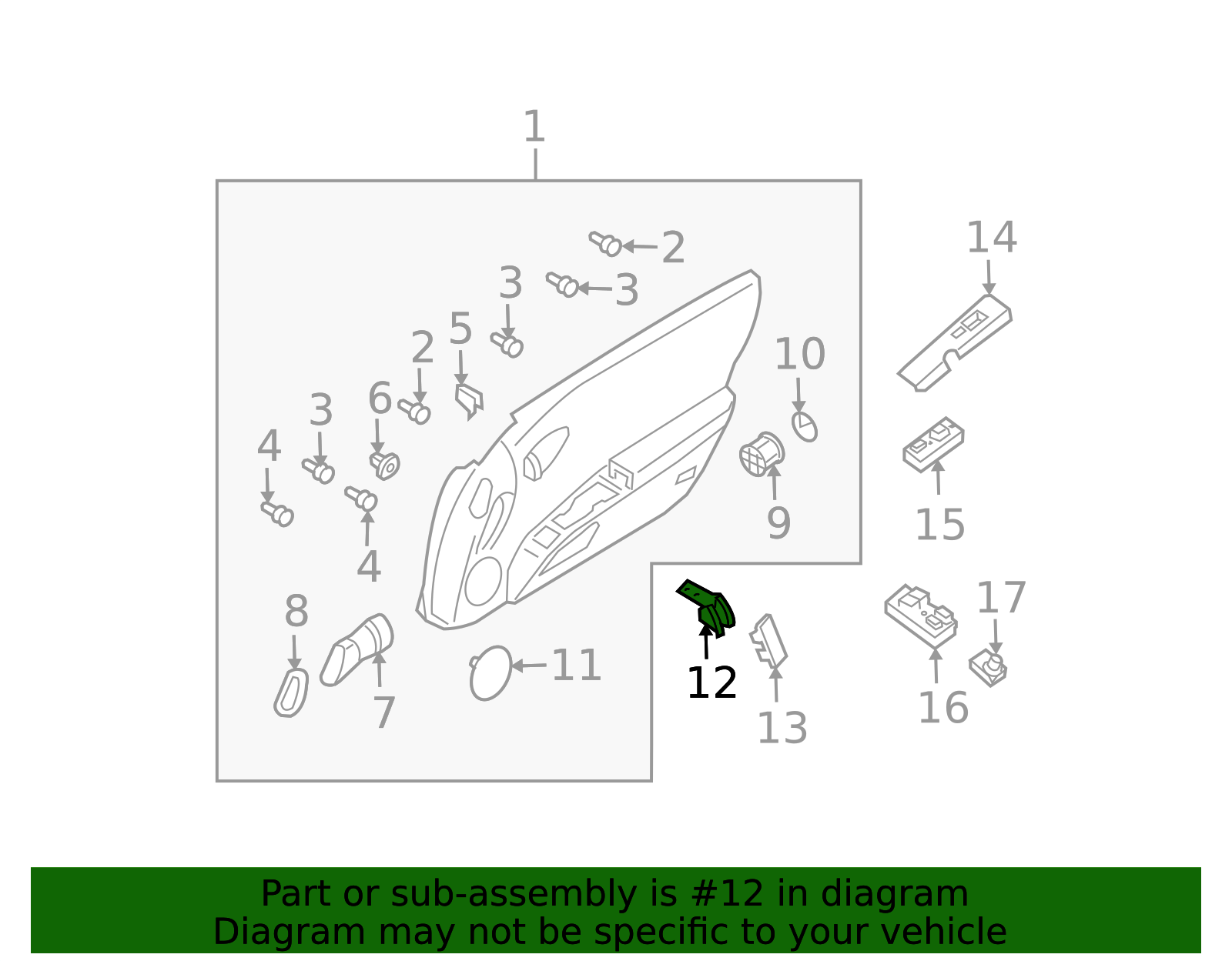 2006-2009 Nissan 350Z Grip Handle 80978-CF40A | Nissan Parts Central