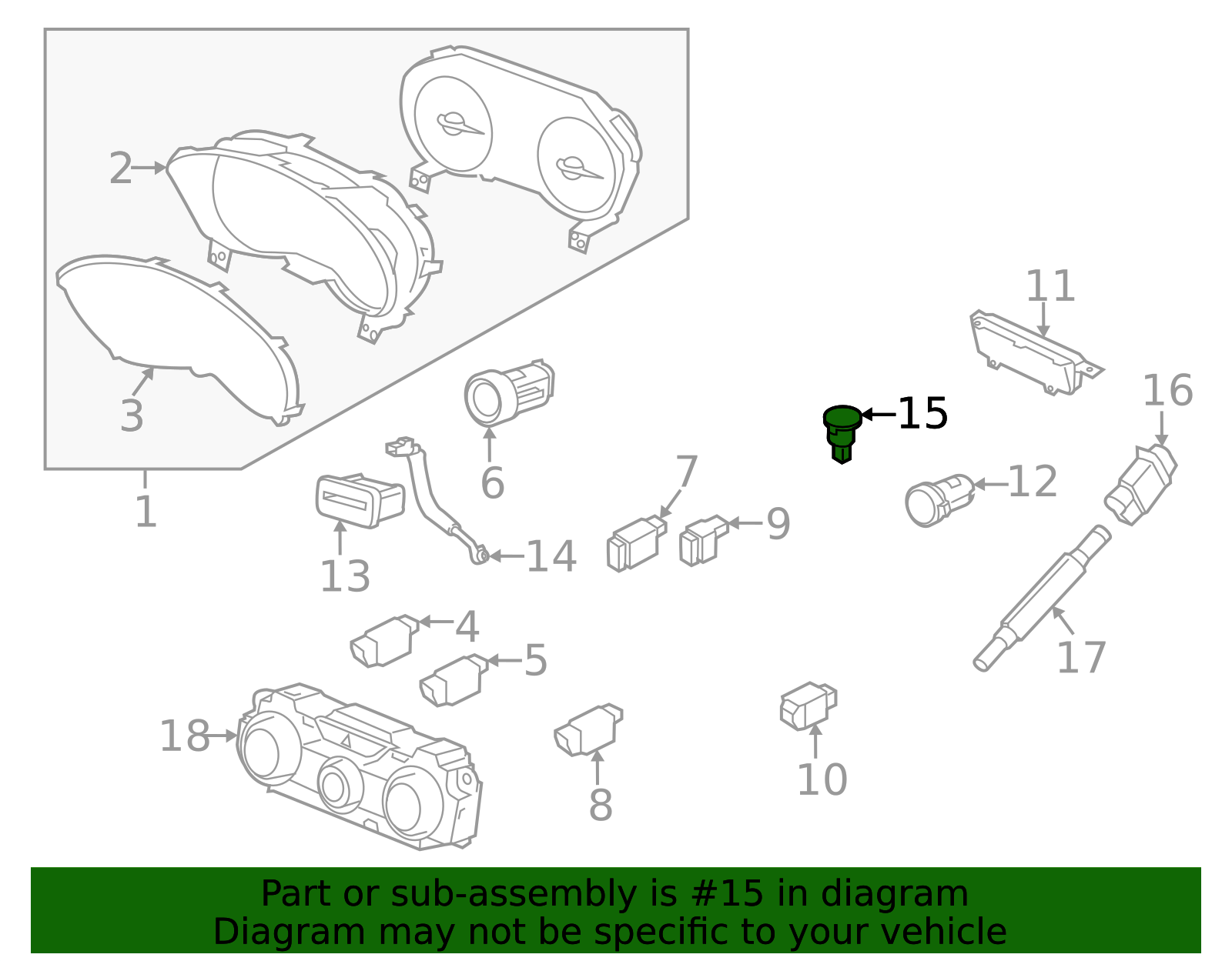 2018-2025 Subaru Sun Load Sensor 73730AG010 | Subaru Parts Store
