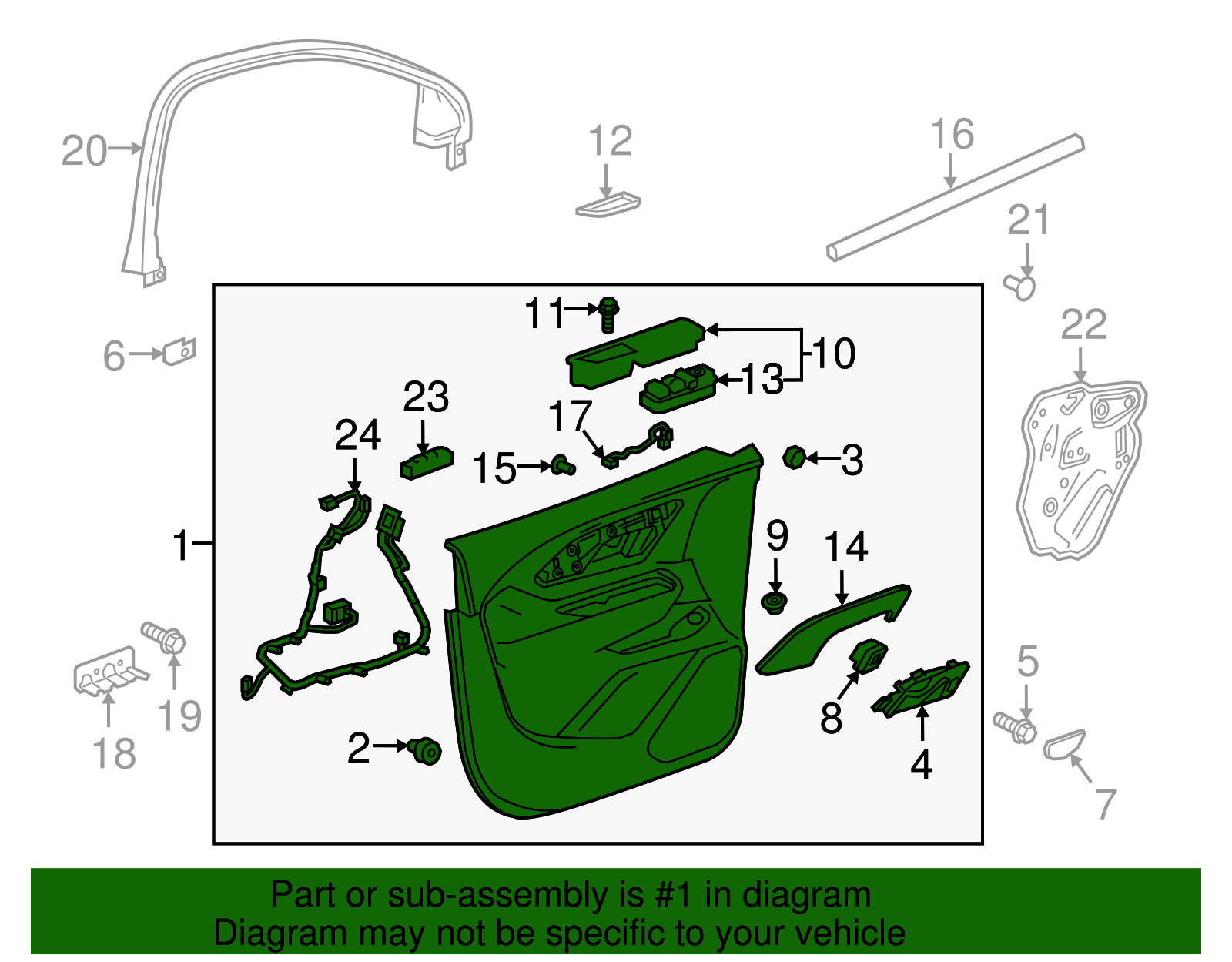 2018-2020 GMC Terrain F Trim 84981552 | Capital Chevy Parts
