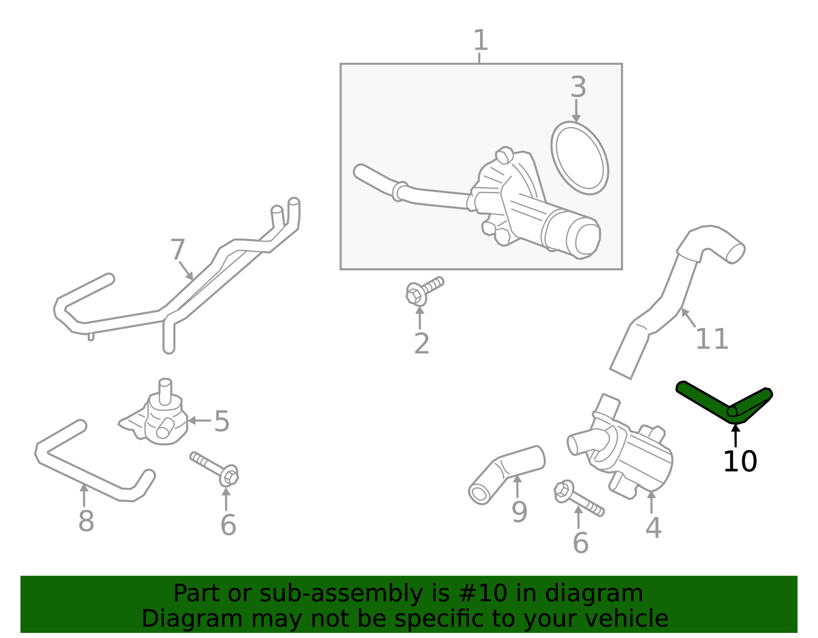 HG9Z-8260-A - High-Quality Upper Radiator Hose for Fusion/MKZ 2.0L (Non ...