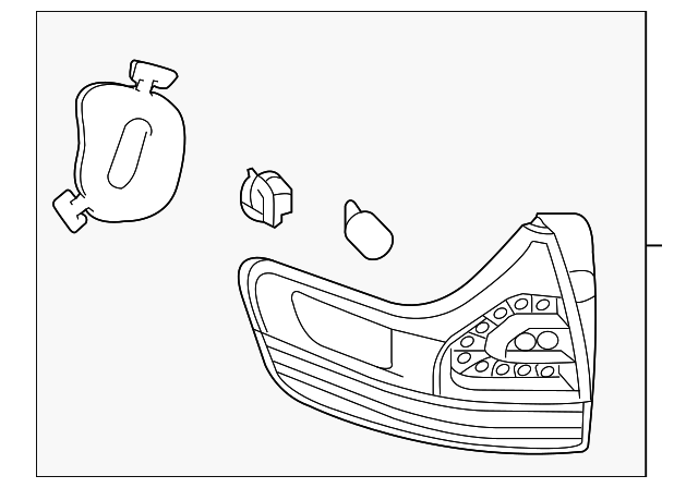 81550-08030 - Tail Lamp Assembly 2011-2014 Toyota Sienna | Longo Toyota ...