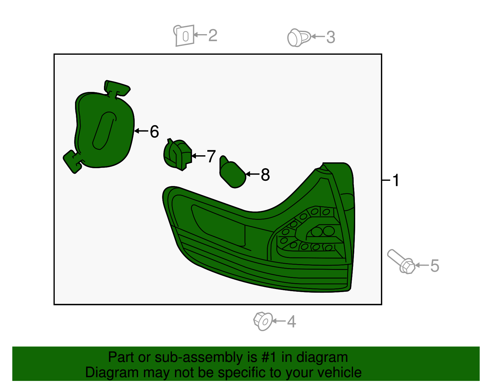 81550-08030 - Tail Lamp Assembly 2011-2014 Toyota Sienna | Longo Toyota ...