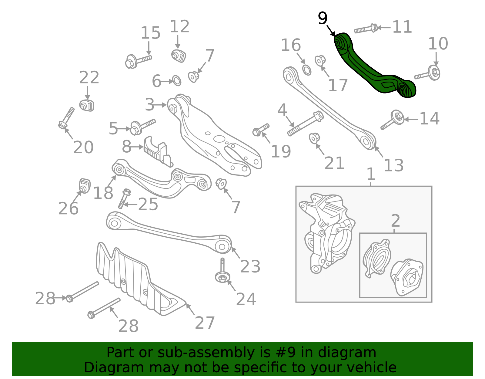 4N0-505-397-A - Upper Control Arm 2019-2025 Audi | Audi OEM Parts Guy