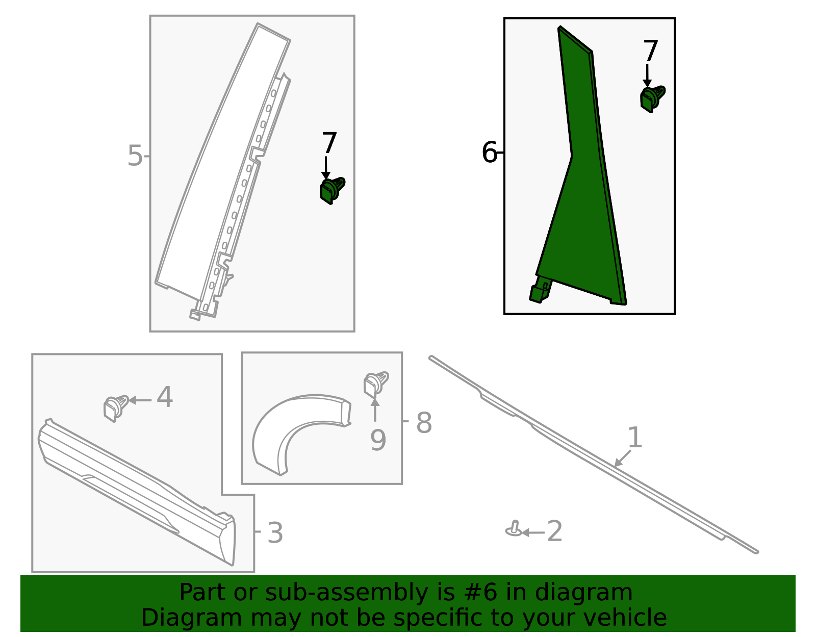 Door Applique - Exterior Accent Trim OEM | AutoNation Parts