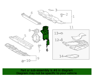 Radiator Air Deflector - OEM Engine Cooling Channel | AutoNation Parts