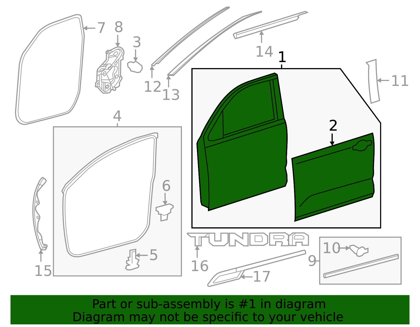67001-0C150 - Door Shell Longo Toyota Parts