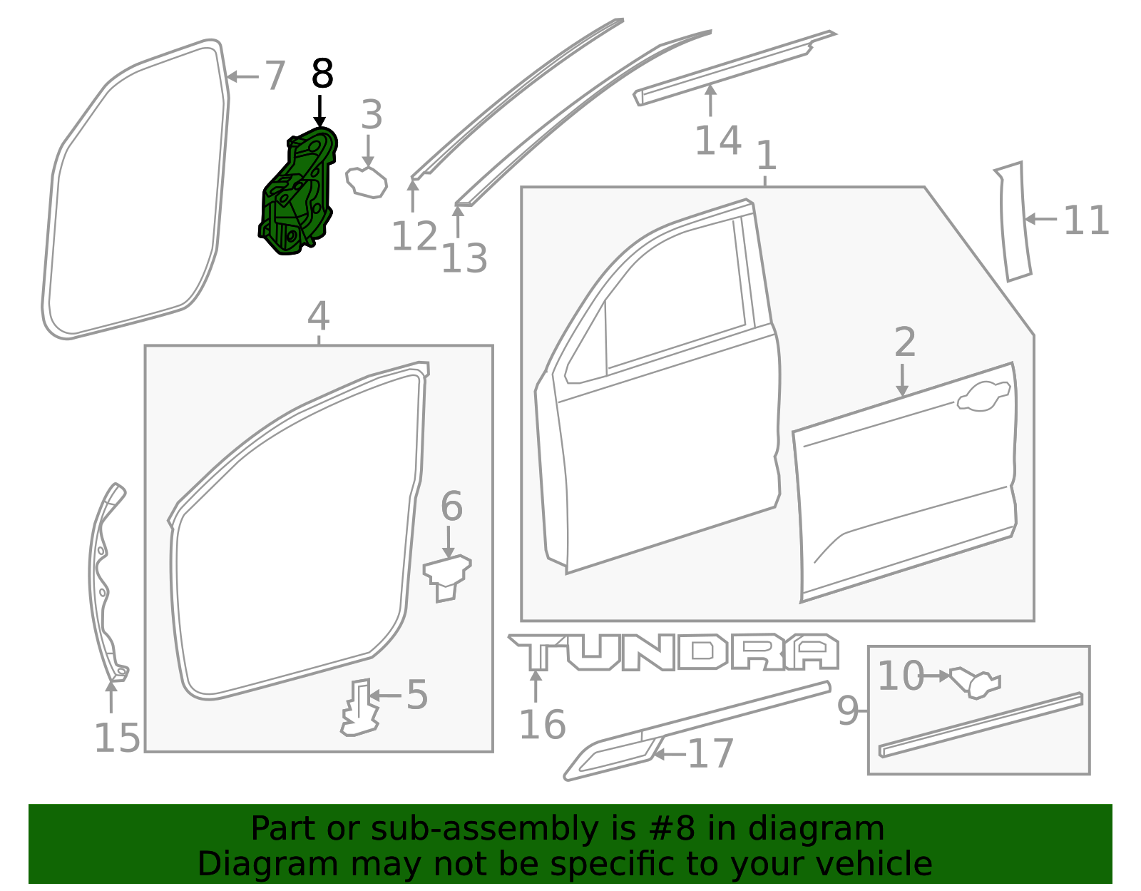 67831-0C070 - High-Quality Door Water Deflector for 2022-2025 Toyota ...