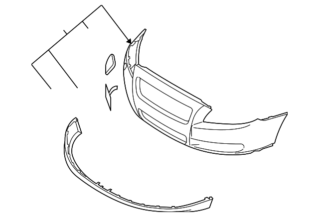 2007-2013 Volvo S80 Bumper Cover 39870135 | TascaParts.com