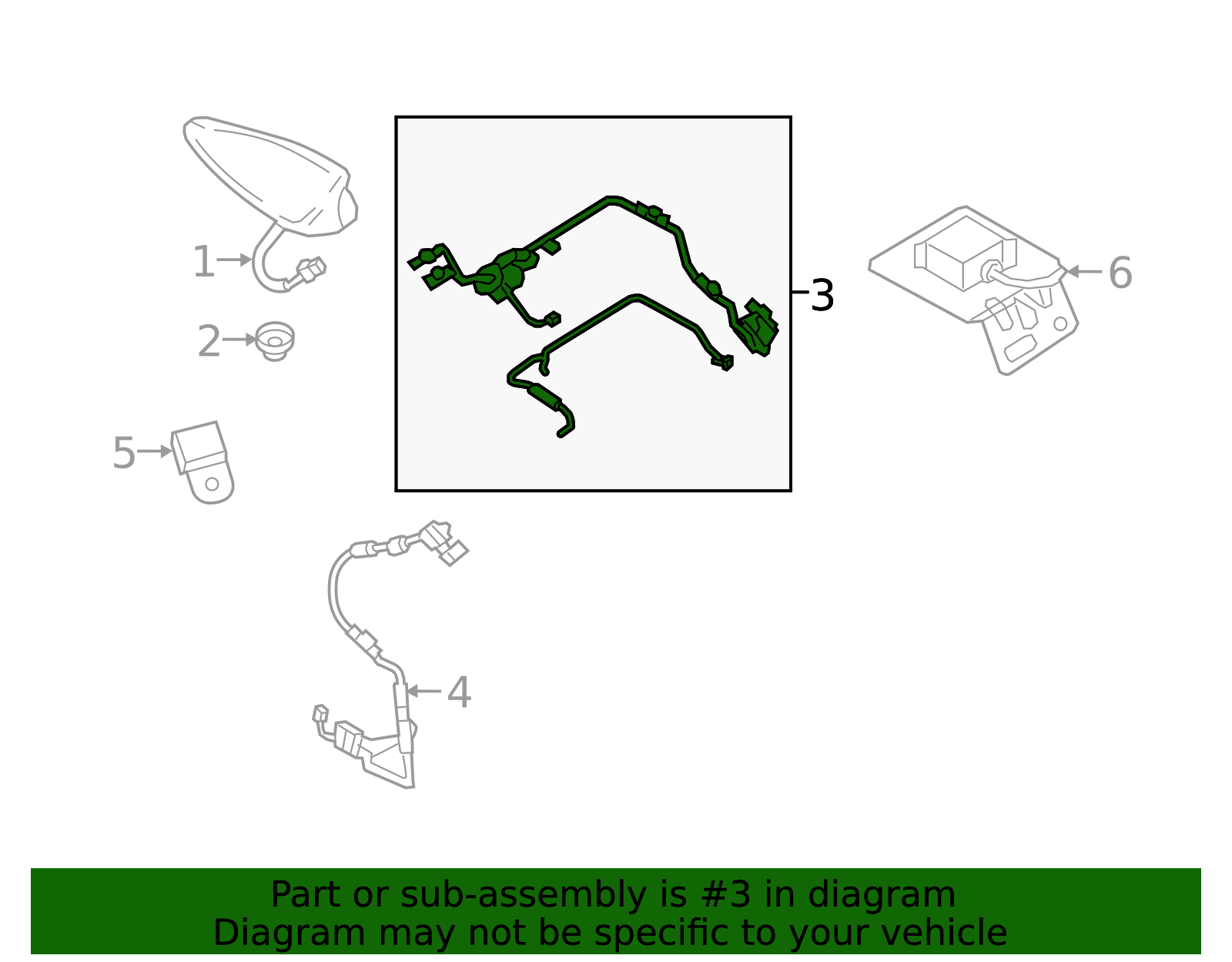 2020-2025 Mazda CX-30 | Antenna Cable | DGH9-66-F50 | Mazda Online Parts
