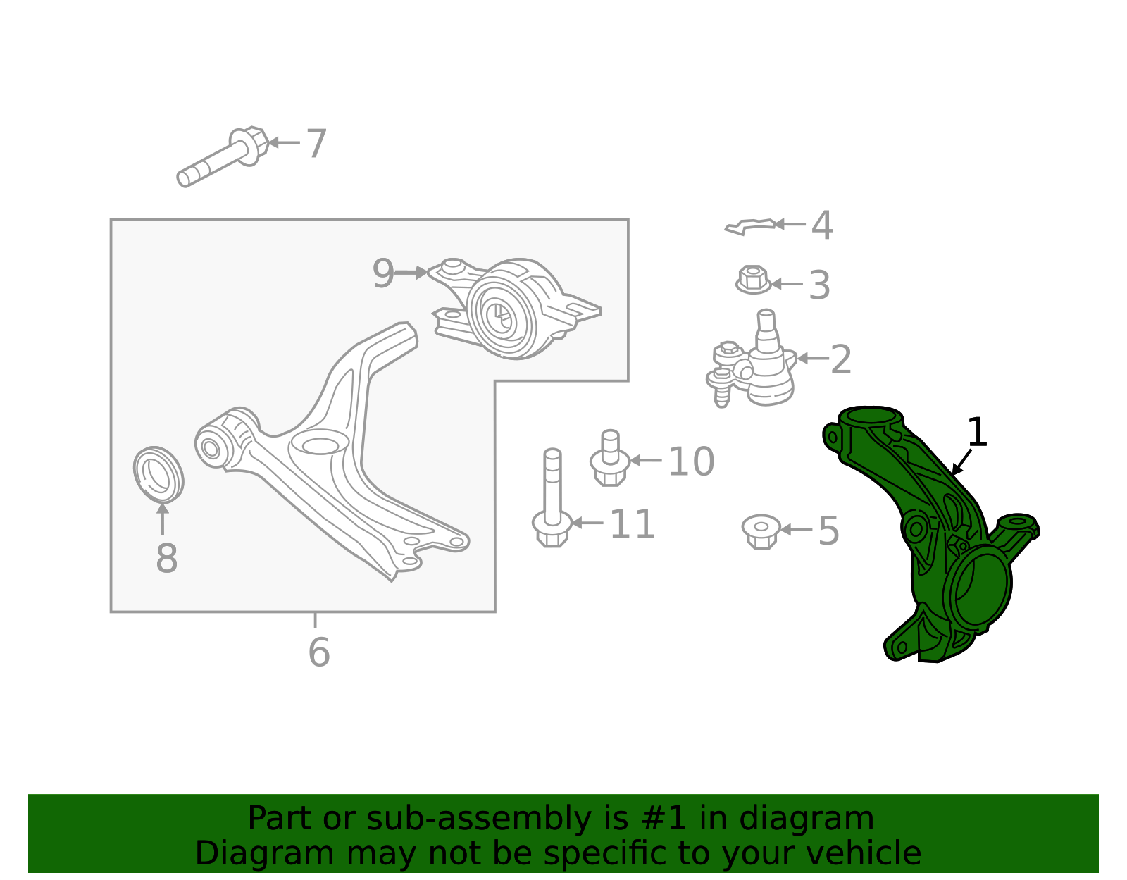 2016-2025 Honda Knuckle 51211-T20-A01 | OEM Parts Online